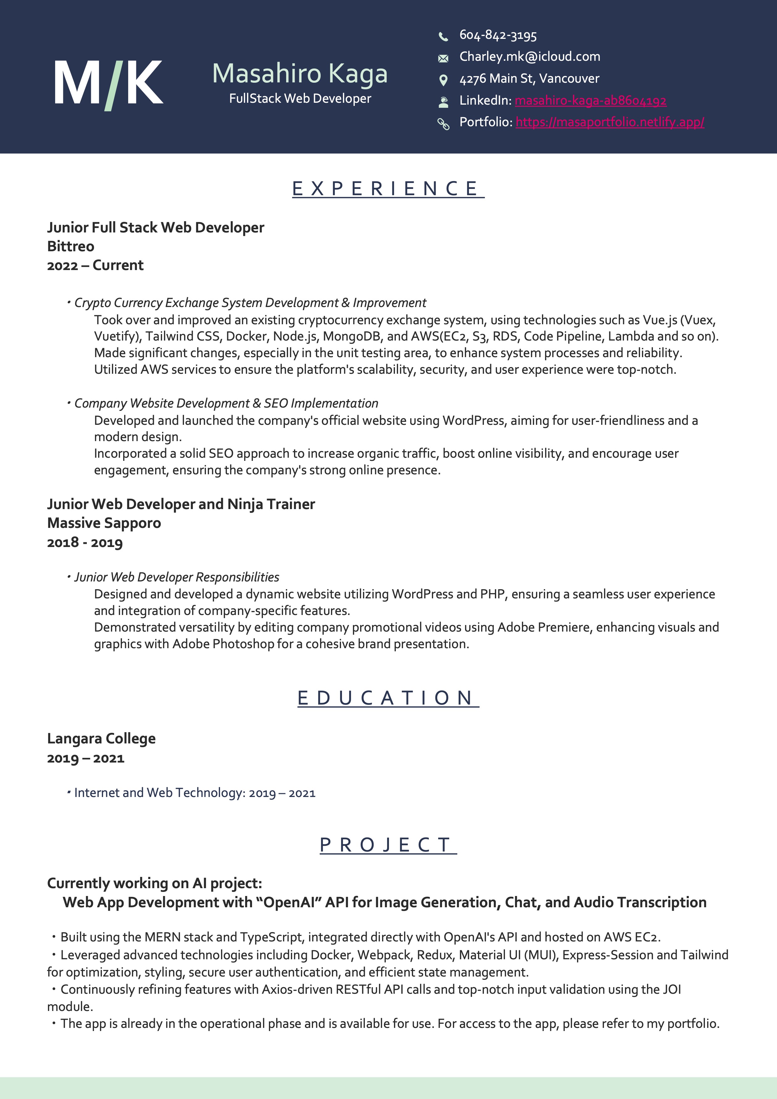 Masahiro-Kaga (Masahiro Kaga) · GitHub